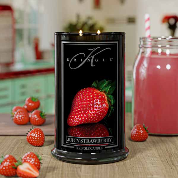 Buy Juicy Strawberry Jar | 26oz 2-Wick | Kringle Candle