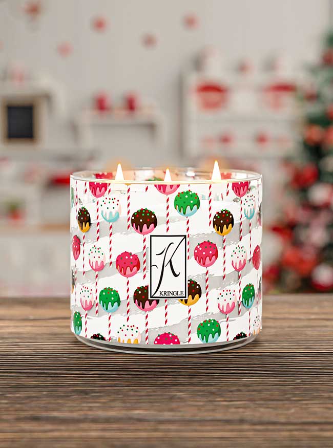 Buy Christmas Cake Pops 3-Wick Candle | Kringle Candle