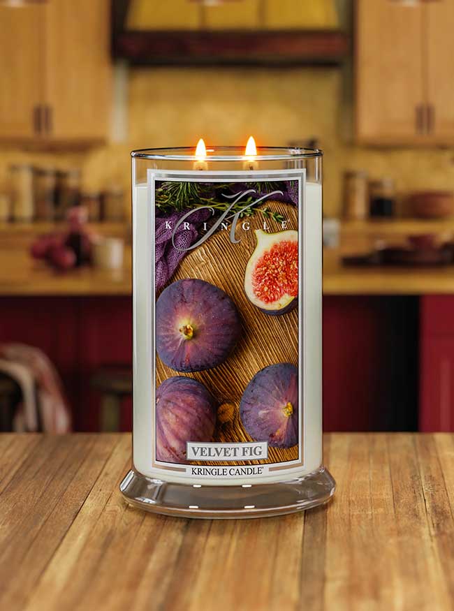 Velvet Fig | Large 2-wick Jar (22oz) | Kringle Candle